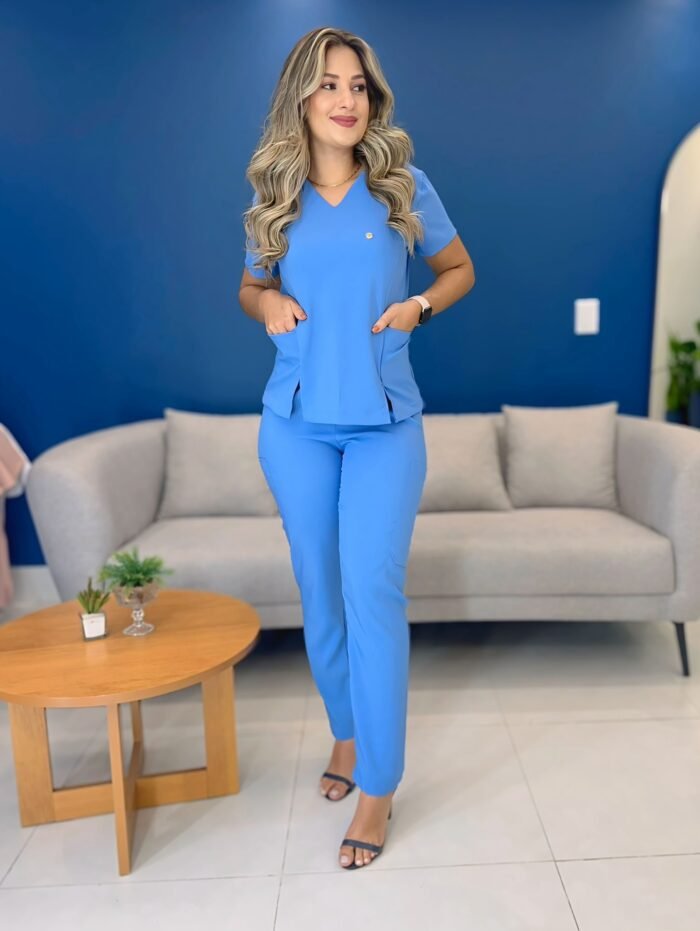 Conjunto Scrub Ease Azul Celeste – Linia Scrubs